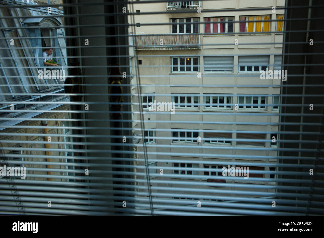 View from Window, Paris Stock Photo - Alamy