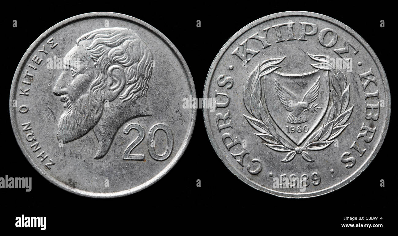 20 cents coin, Cyprus, 1989 Stock Photo - Alamy