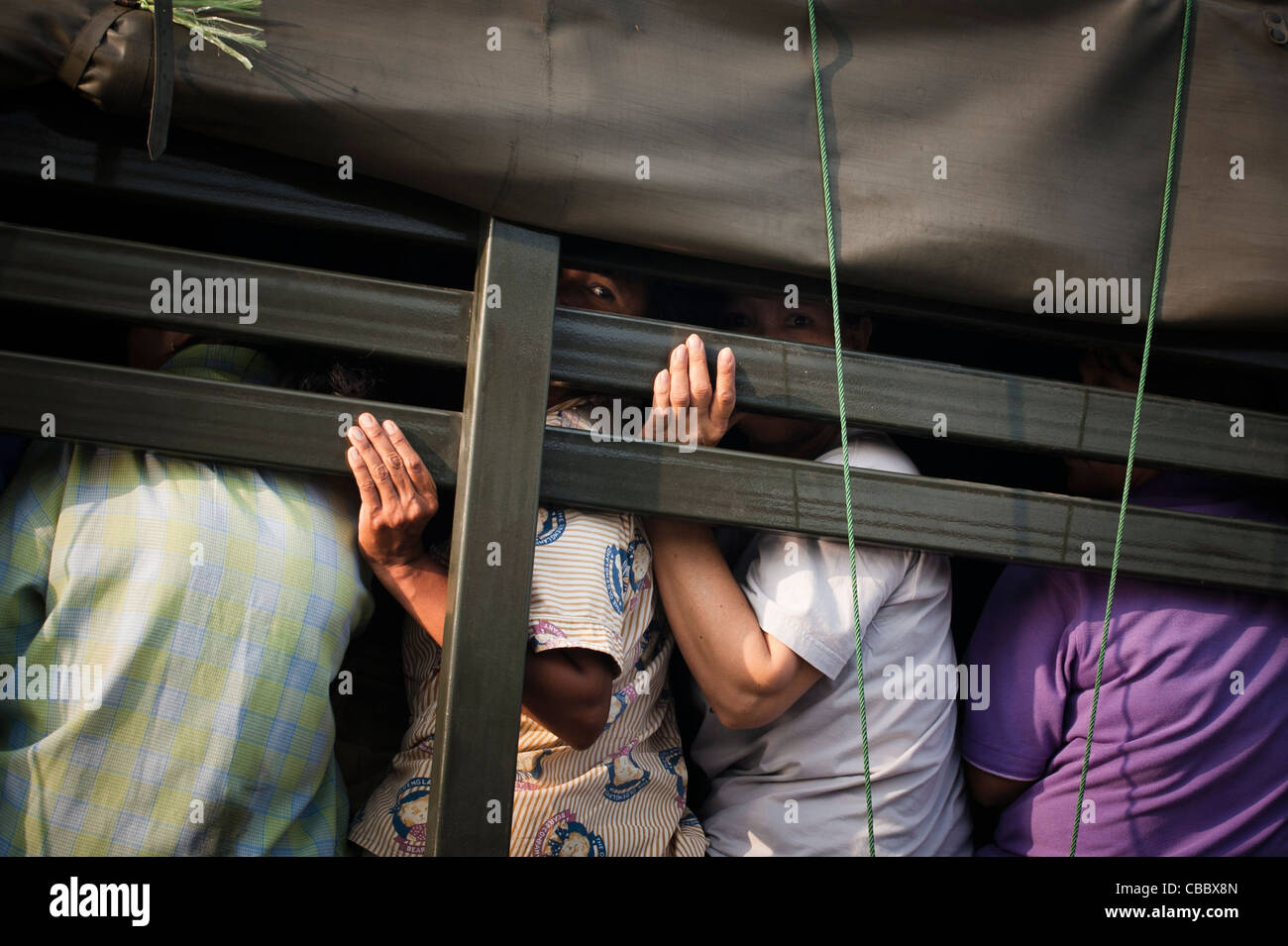 People being evacuated during flood in Thailand 2011 Stock Photo - Alamy