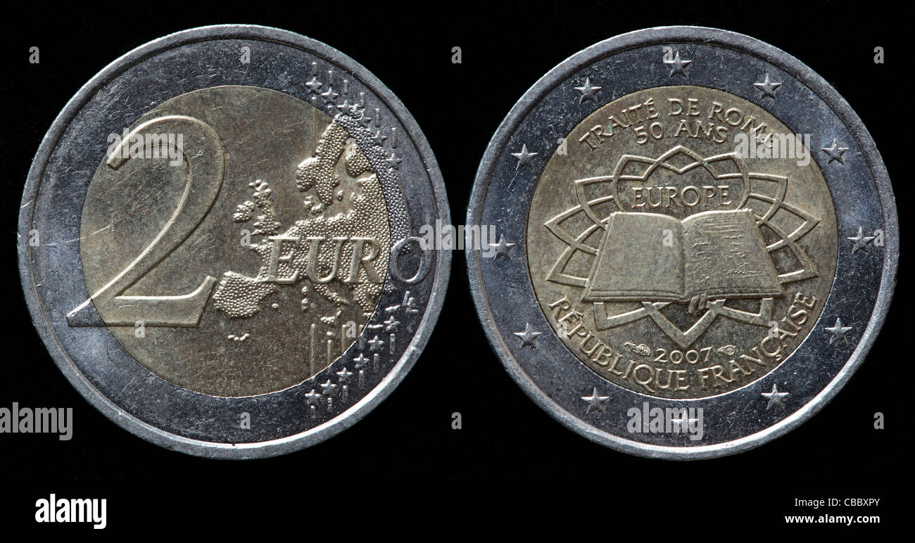 Euro coin both sides hi-res stock photography and images - Alamy