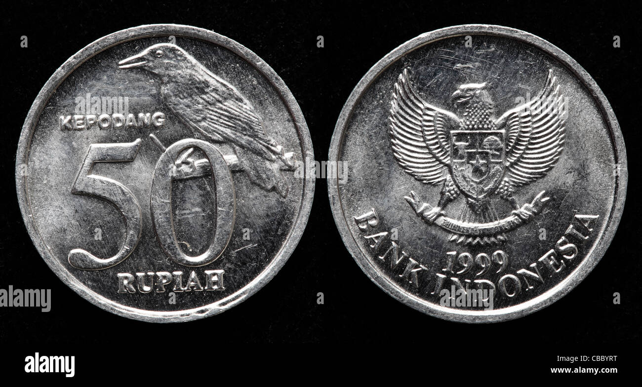 50 Rupiah coin, Indonesia, 1999 Stock Photo - Alamy