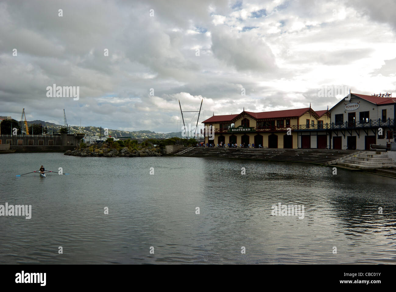 Wellington Rowing Club Function Centre lagoon rower racing shell ...