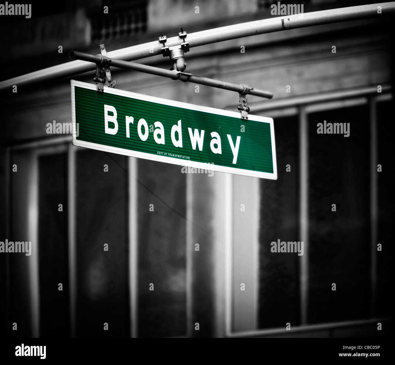 Broadway sign with added vignette in Times Square New York Stock Photo ...