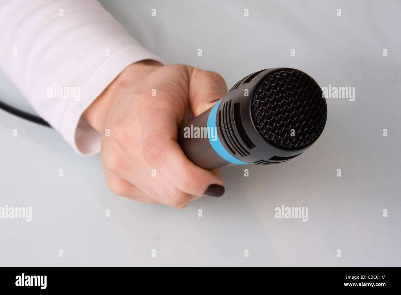 Interview microphone not interviewer hi-res stock photography and ...