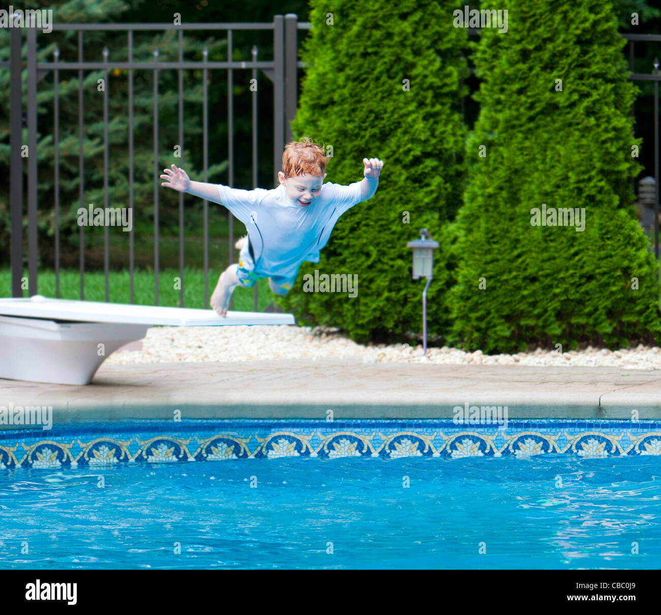 Diving board edge swimming pool hi-res stock photography and images - Alamy