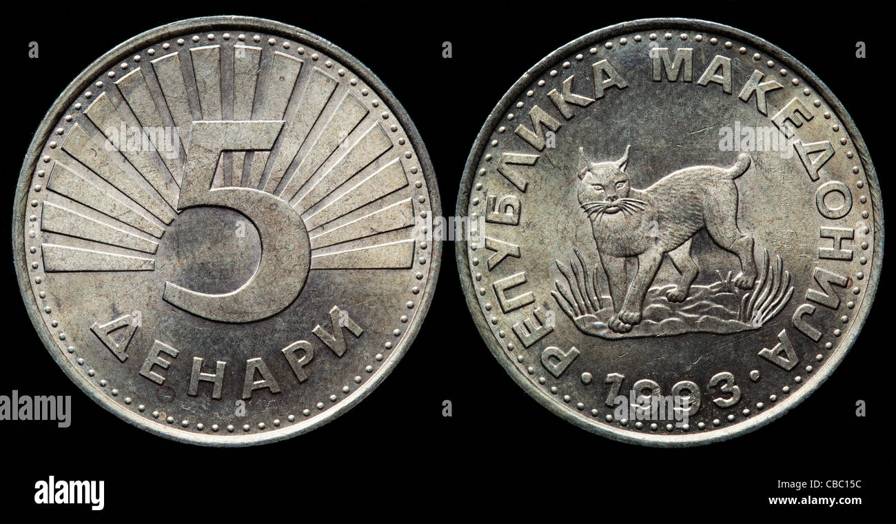 Macedonia denar currency hi-res stock photography and images - Alamy