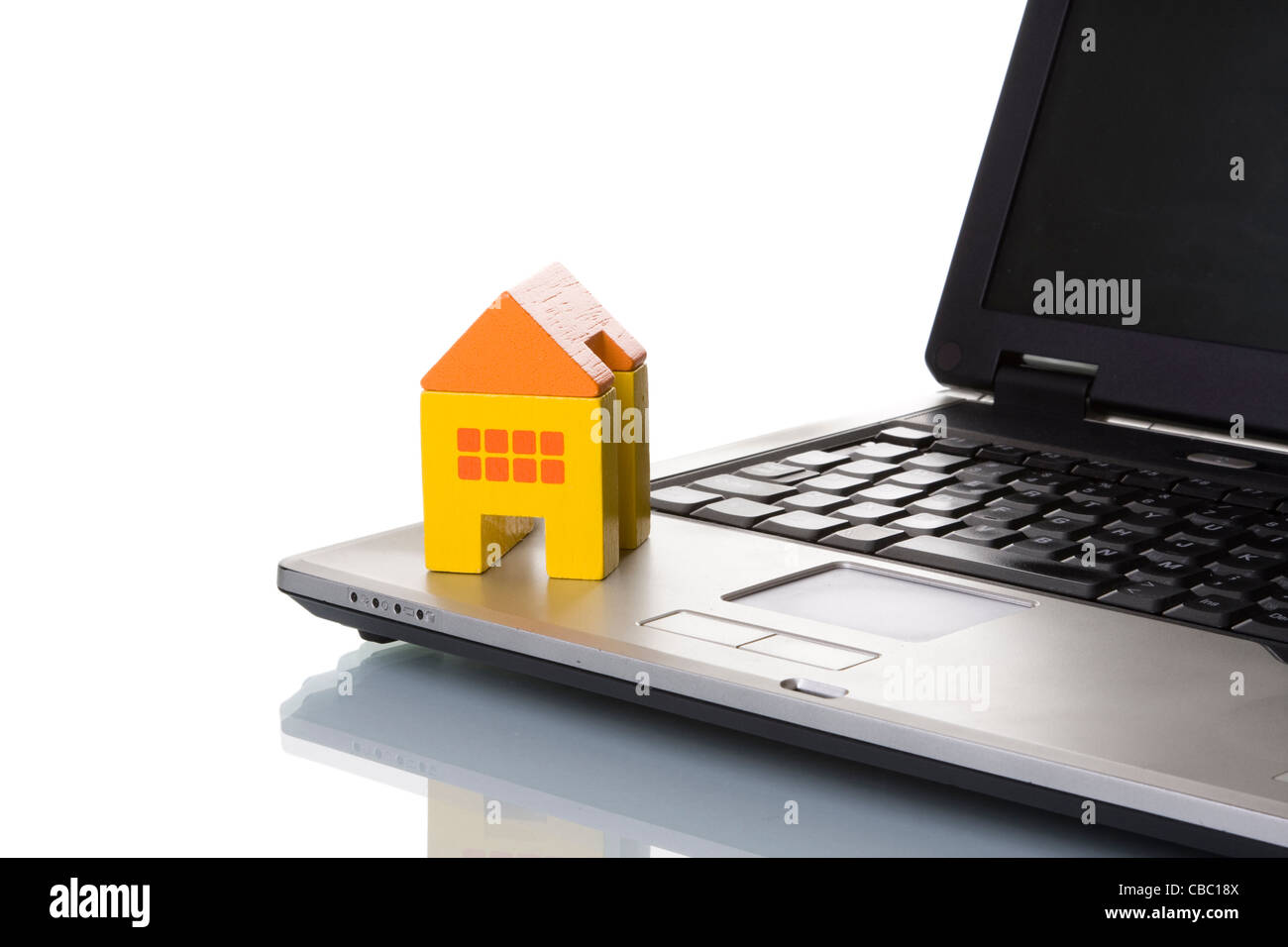 using the internet to find a house Stock Photo - Alamy