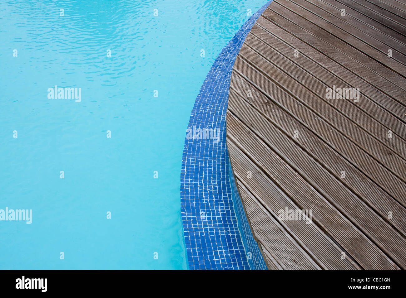 some graphic semi-circle pool detail Stock Photo - Alamy