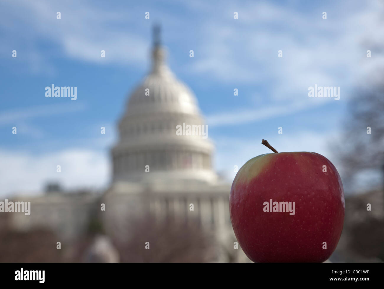 Washington, DC - An apple at the U.S. Capitol Stock Photo - Alamy