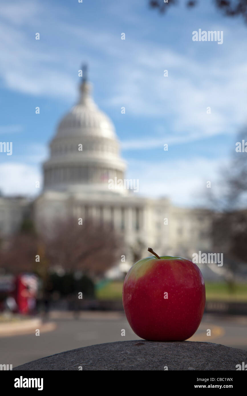 Washington, DC - An apple at the U.S. Capitol Stock Photo - Alamy
