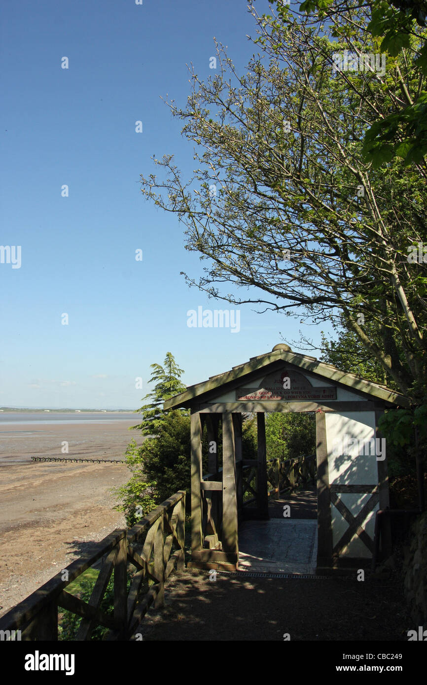 Start finish hadrians wall walk bowness on solway uk hi-res stock ...