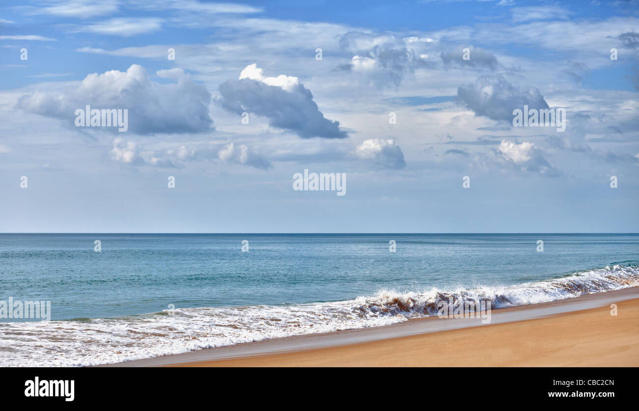 Tropical ocean coast - surf on the beach Stock Photo - Alamy