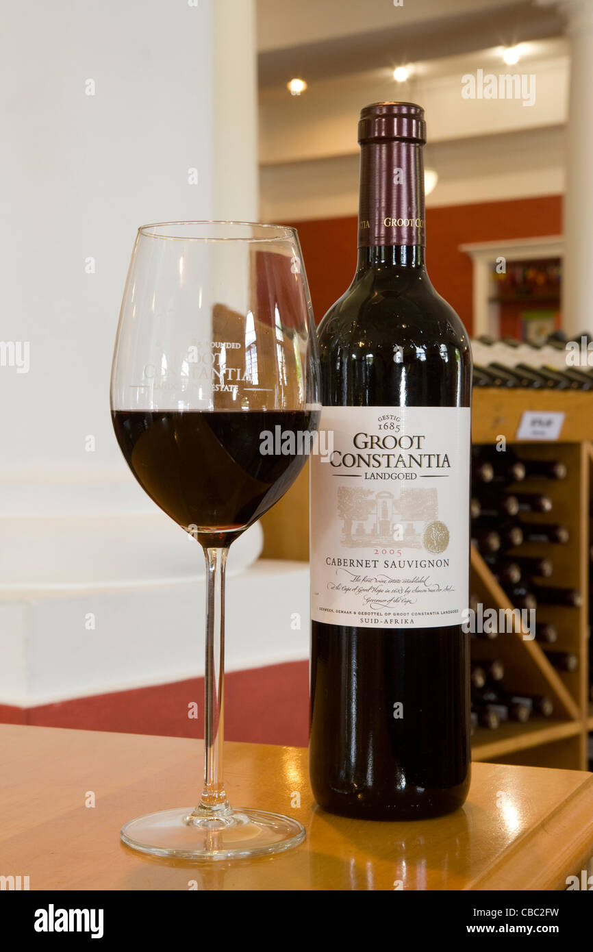 Groot Constantia Wine Estate: wine-tasting cellar Stock Photo - Alamy