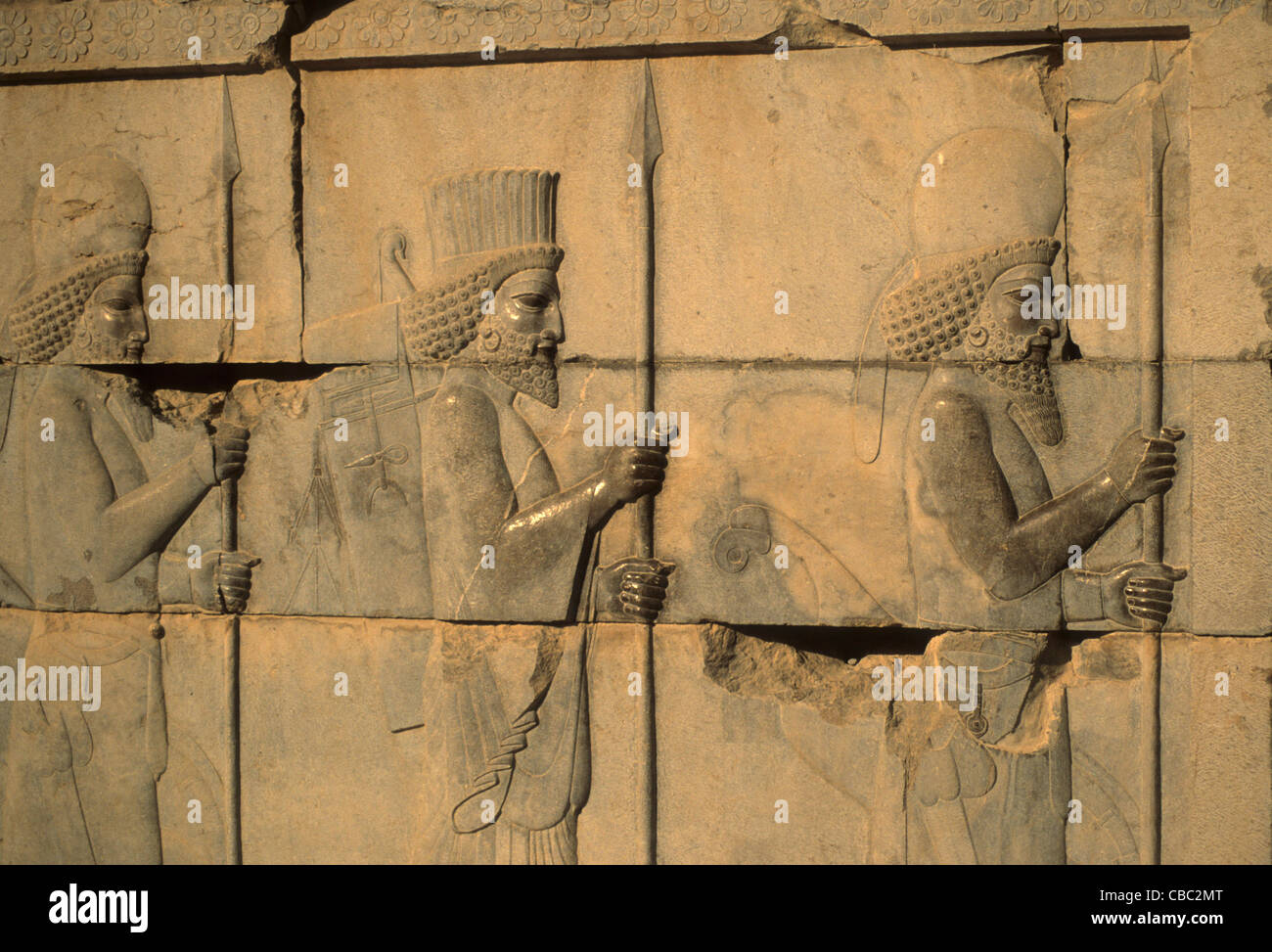 Medes and Persians - ancient soldiers, detail, Apadana staircase ...