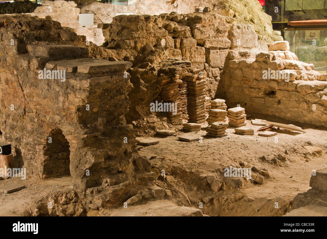Archaeological crypt underground Stock Photo - Alamy