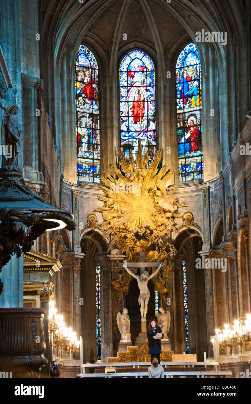 St. Merri Eglise Saint Church Paris France Stock Photo - Alamy