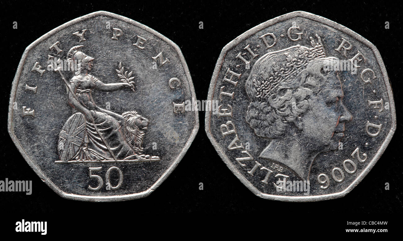 Fifty pence coin hi-res stock photography and images - Alamy