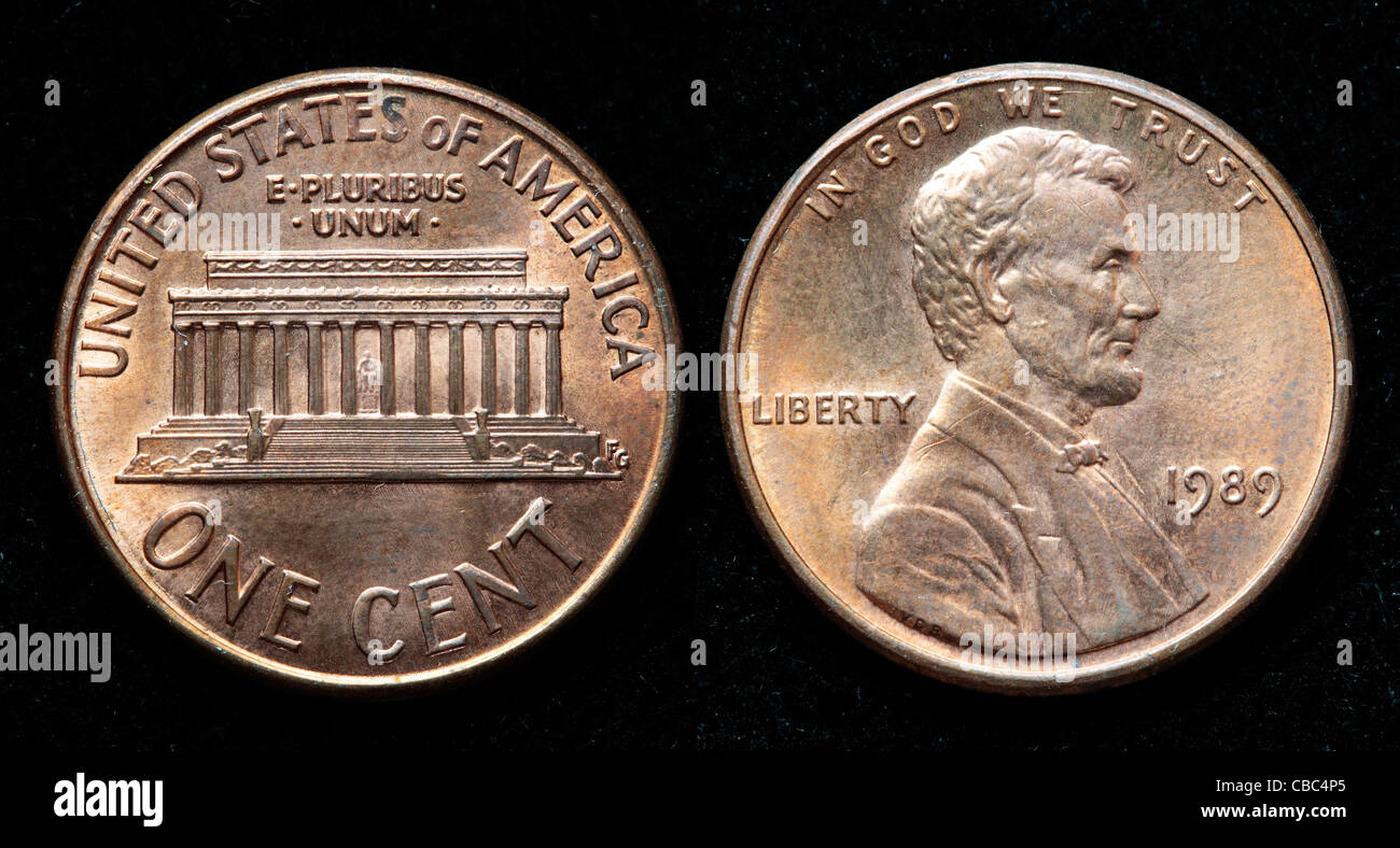 One cent coin us hi-res stock photography and images - Alamy