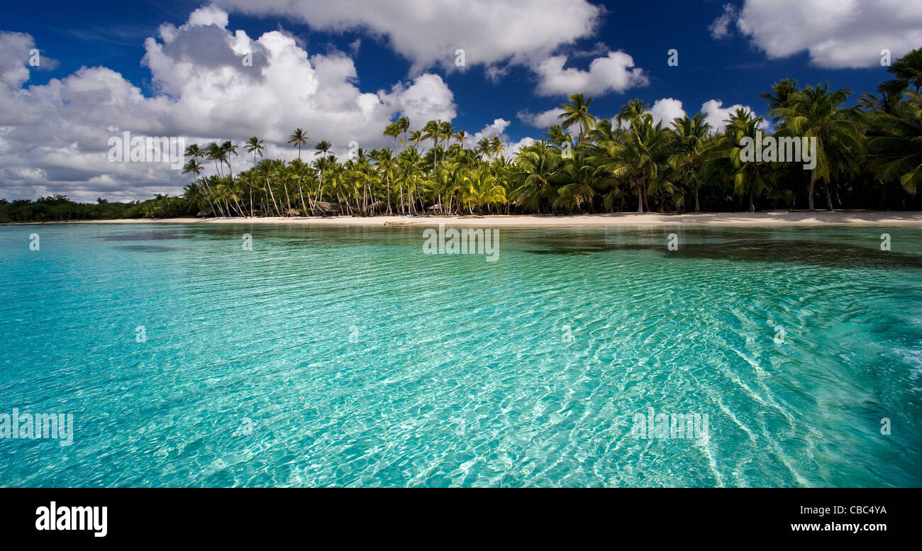 Turquoise lagoons of the tropical island. The beautiful place for ...