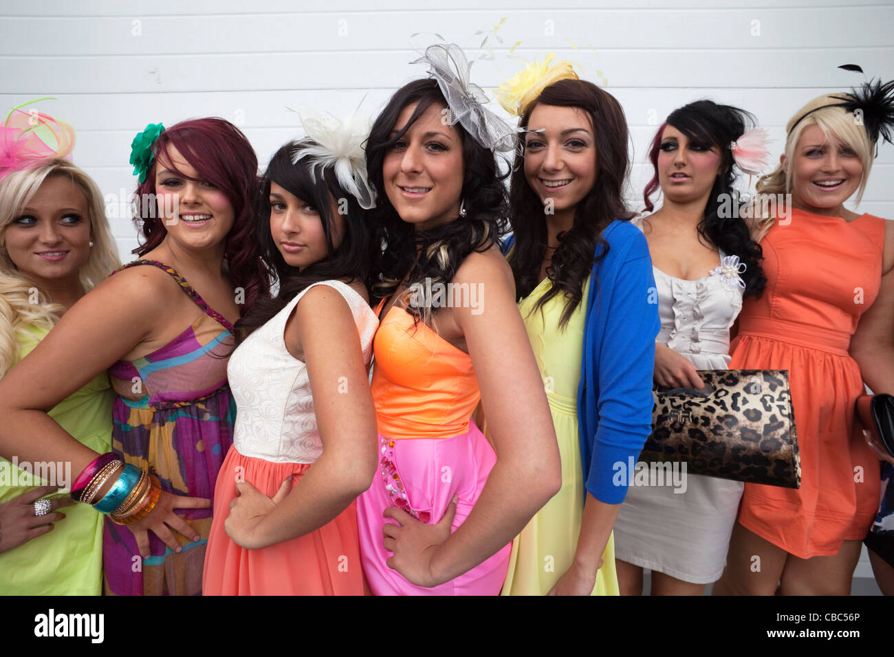 England, London, Annual Epsom Derby Horse Race, Ladies Day Stock Photo ...