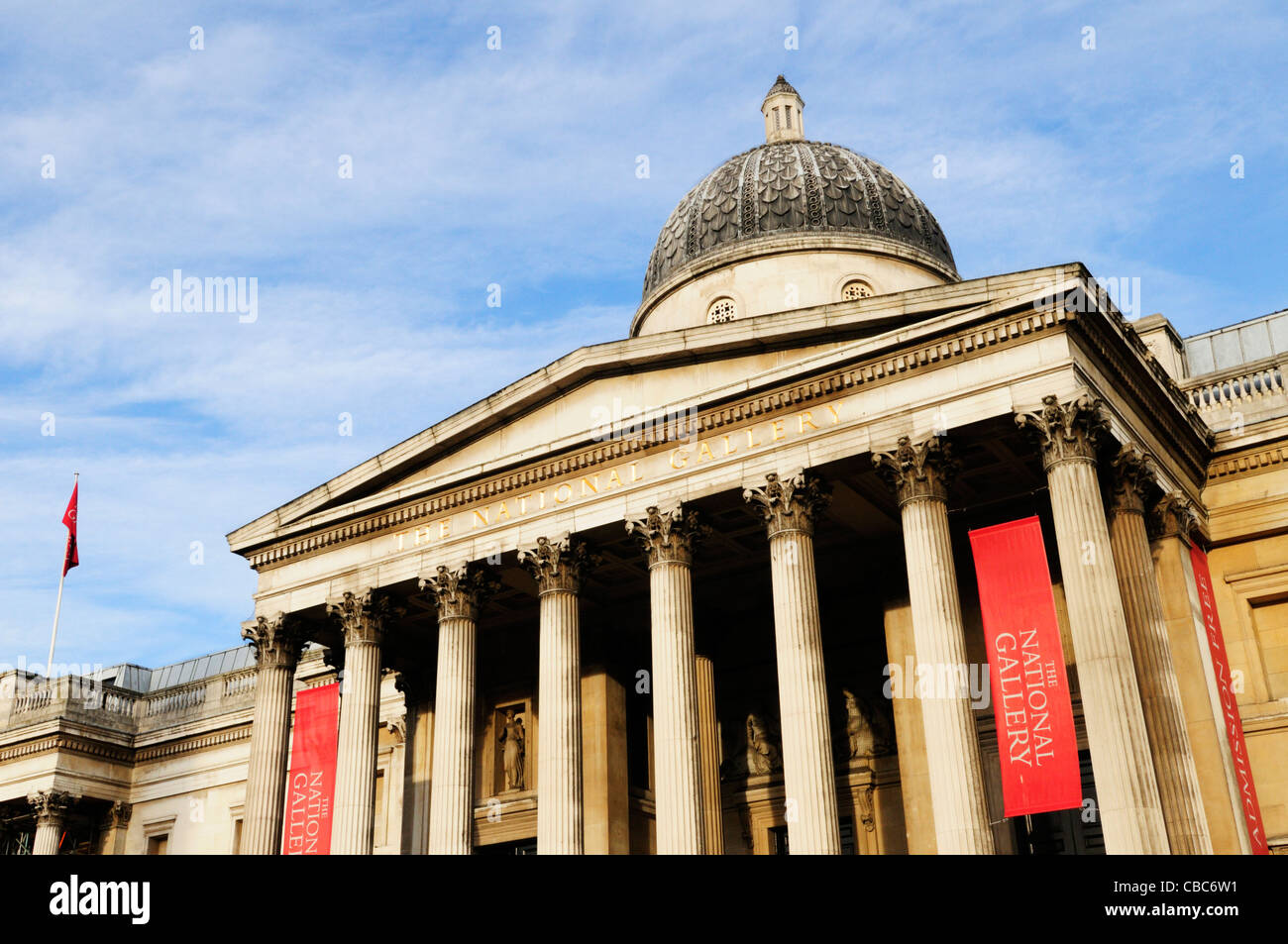 The National Gallery, Trafalgar Square, London, England, UK Stock Photo ...