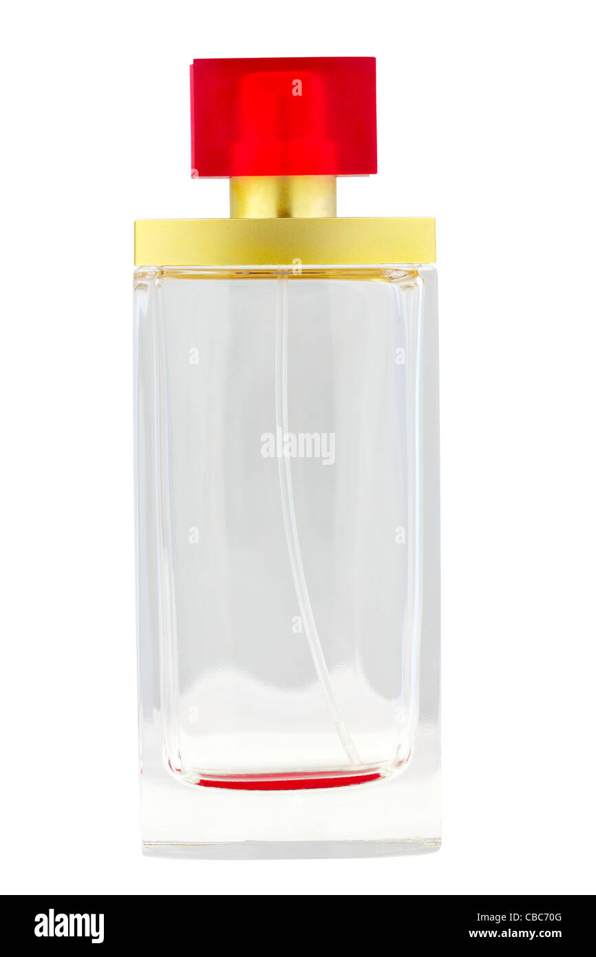 Red perfume bottle isolated Cut Out Stock Images & Pictures - Alamy
