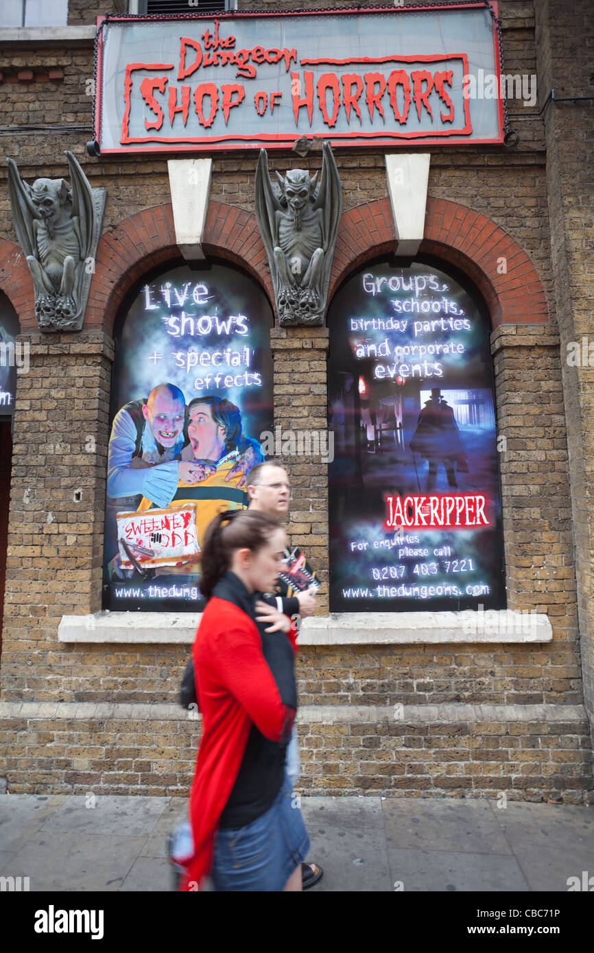 England, London, Southwark, London Dungeon Window Display Stock Photo ...