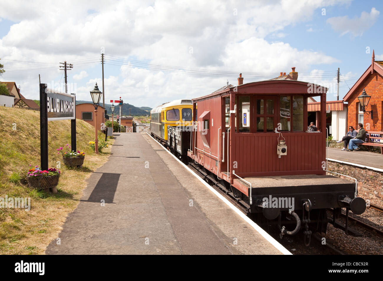 CLASS 33 "CROMPTON” No. D6566 diesel locomotive at Blue Anchor Somerset ...