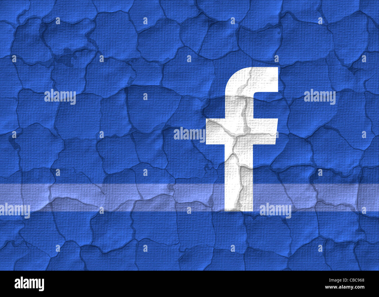 Facebook logo flag symbol emblem hi-res stock photography and images ...