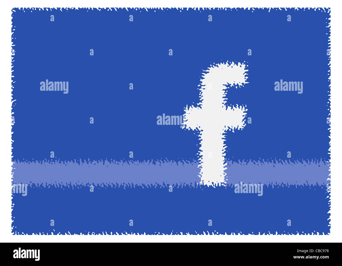 Facebook logo flag symbol emblem hi-res stock photography and images ...