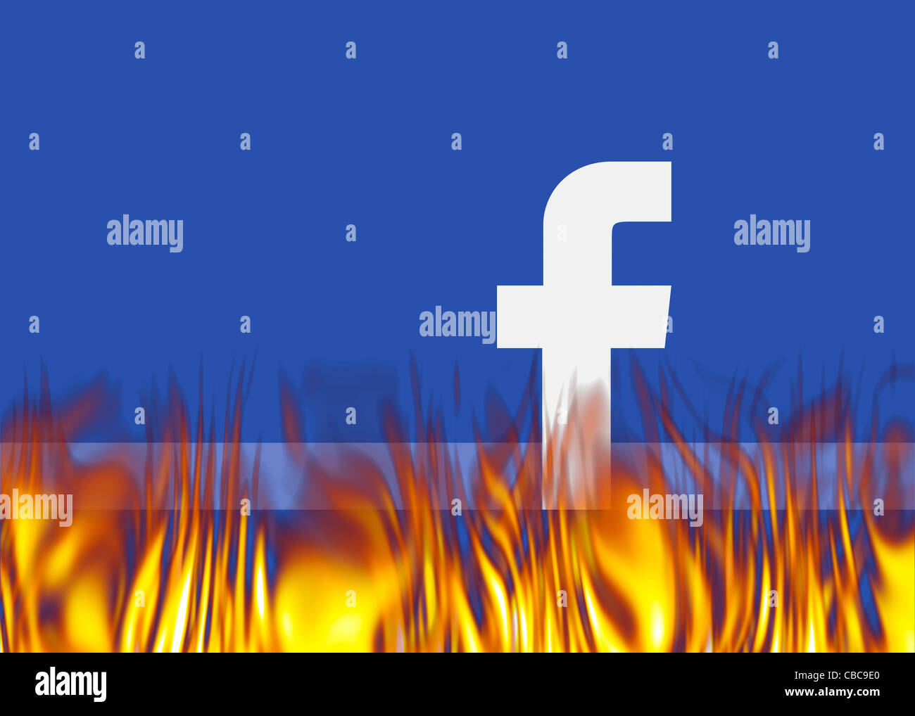 Facebook logo flag symbol emblem hi-res stock photography and images ...