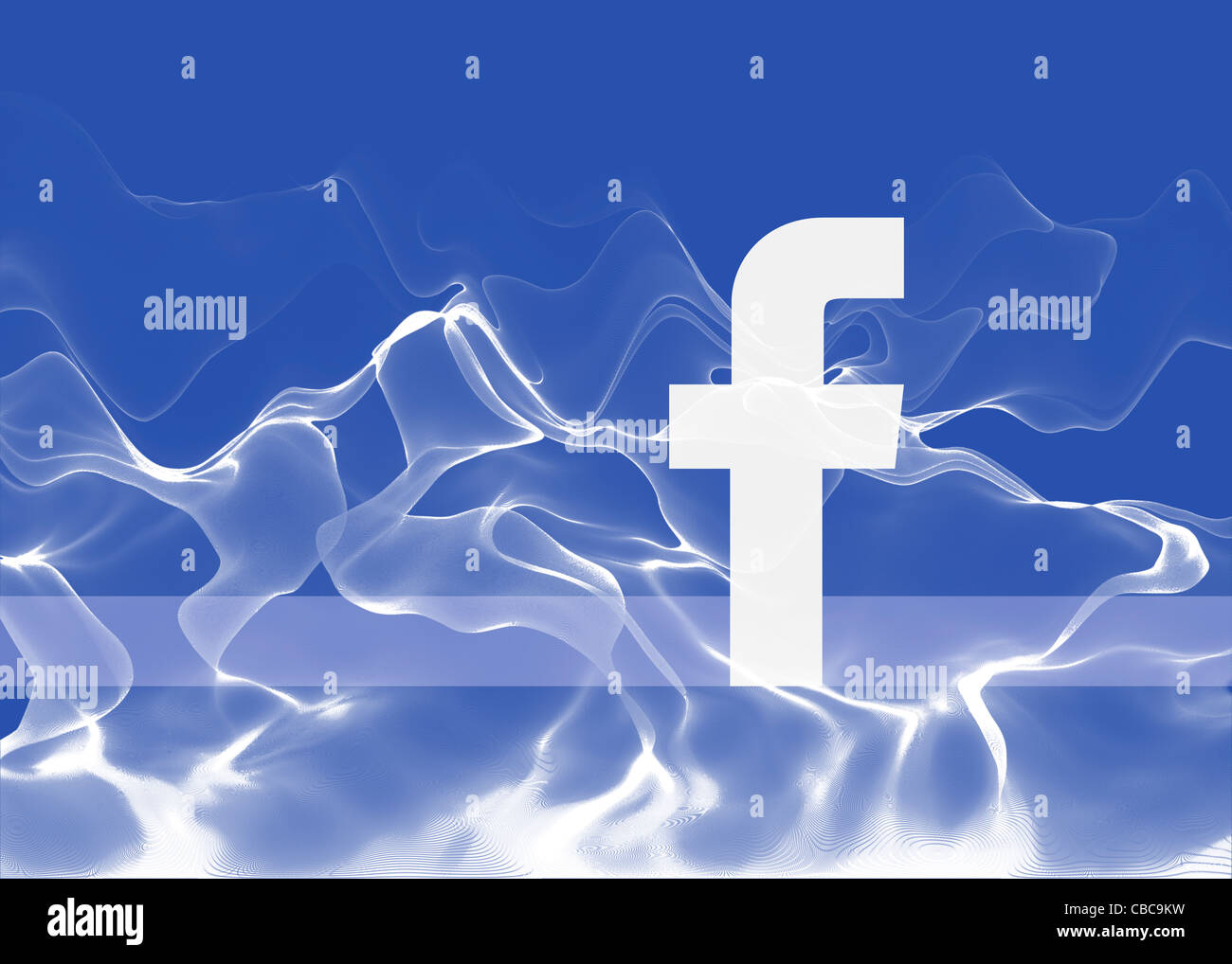 Facebook logo flag symbol emblem hi-res stock photography and images ...