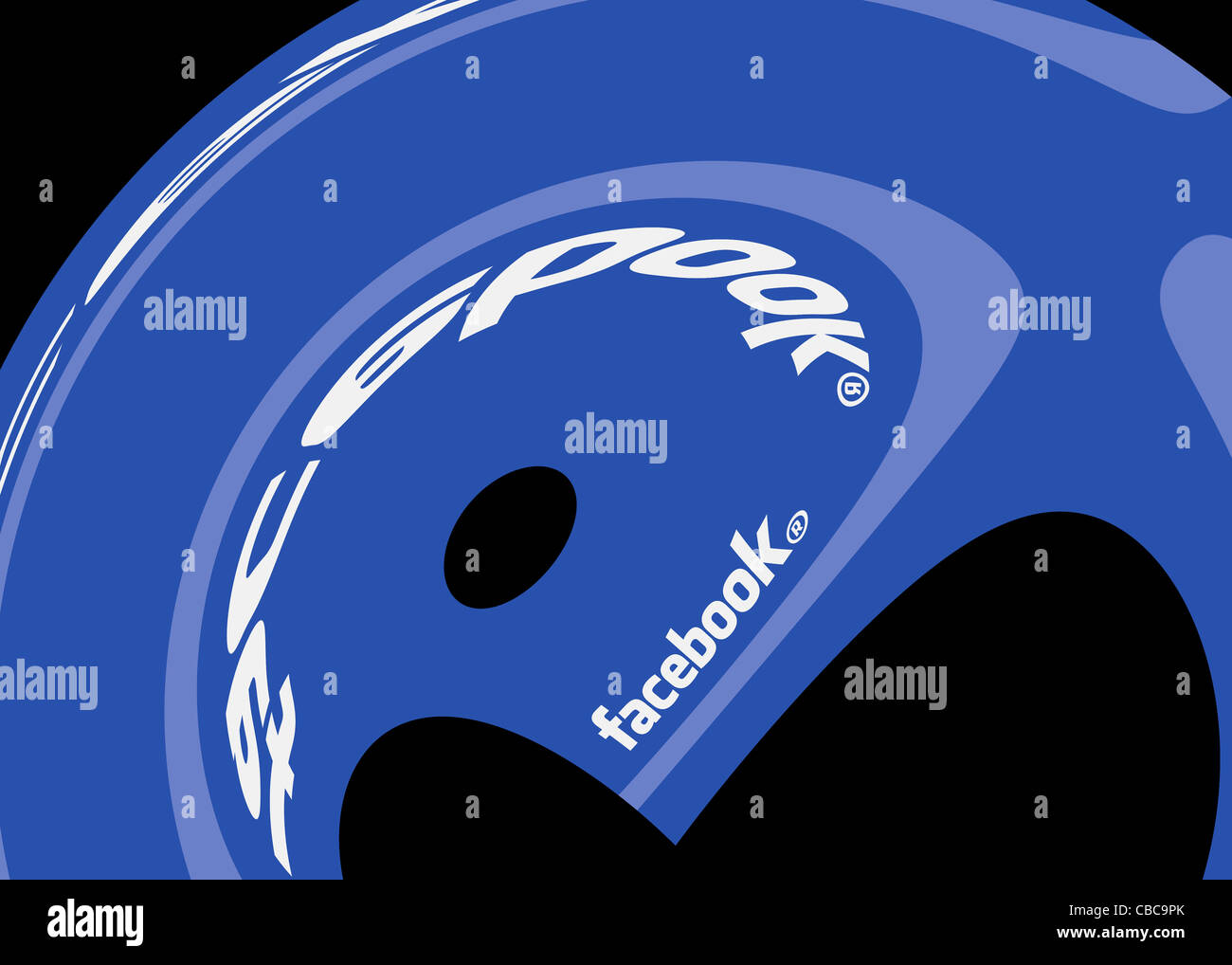 Facebook logo flag symbol emblem hi-res stock photography and images ...