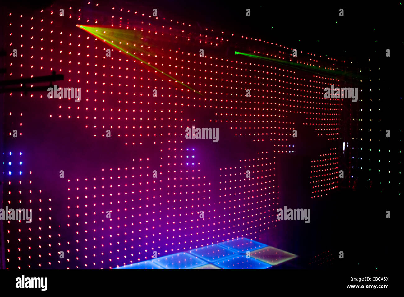 colorful light bright the Nightclub stage Stock Photo - Alamy