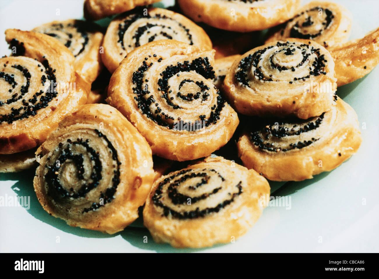 Flaky poppy seed pastries Stock Photo - Alamy