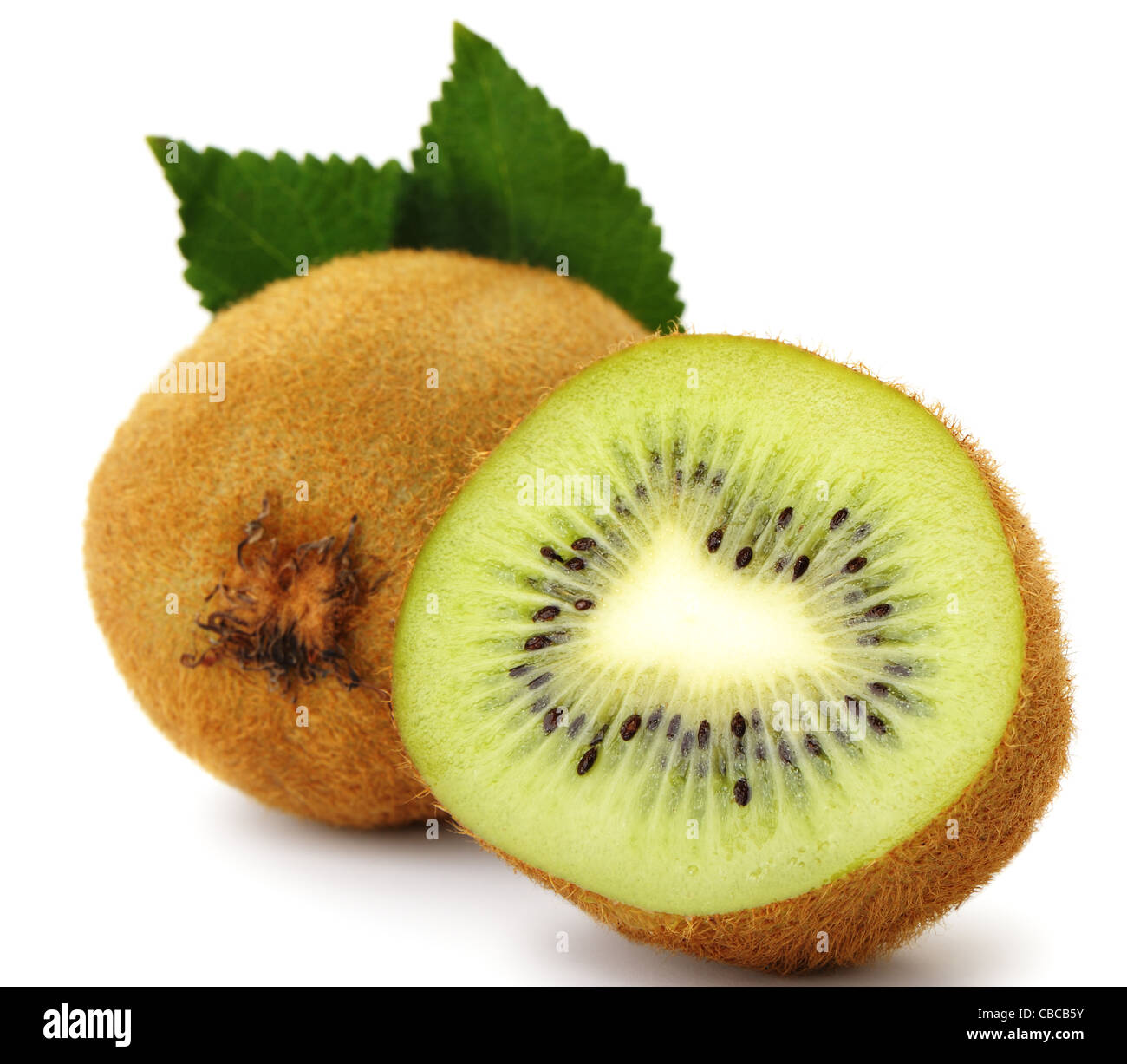 Section kiwi fruit. A detailed photo close up of exotic fruit on a ...