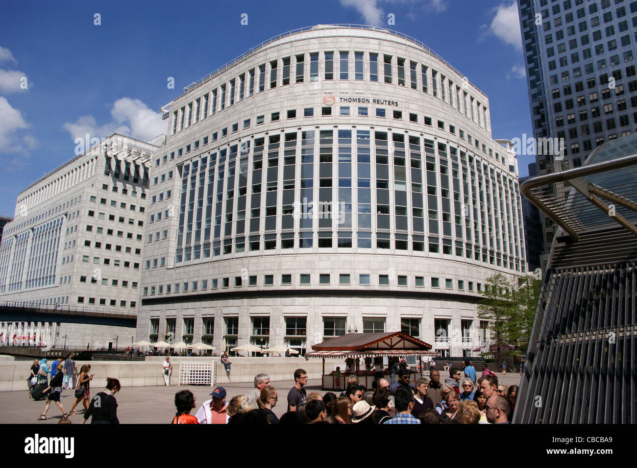 Reuters building, Canary Wharf, Docklands, London, England Stock Photo ...
