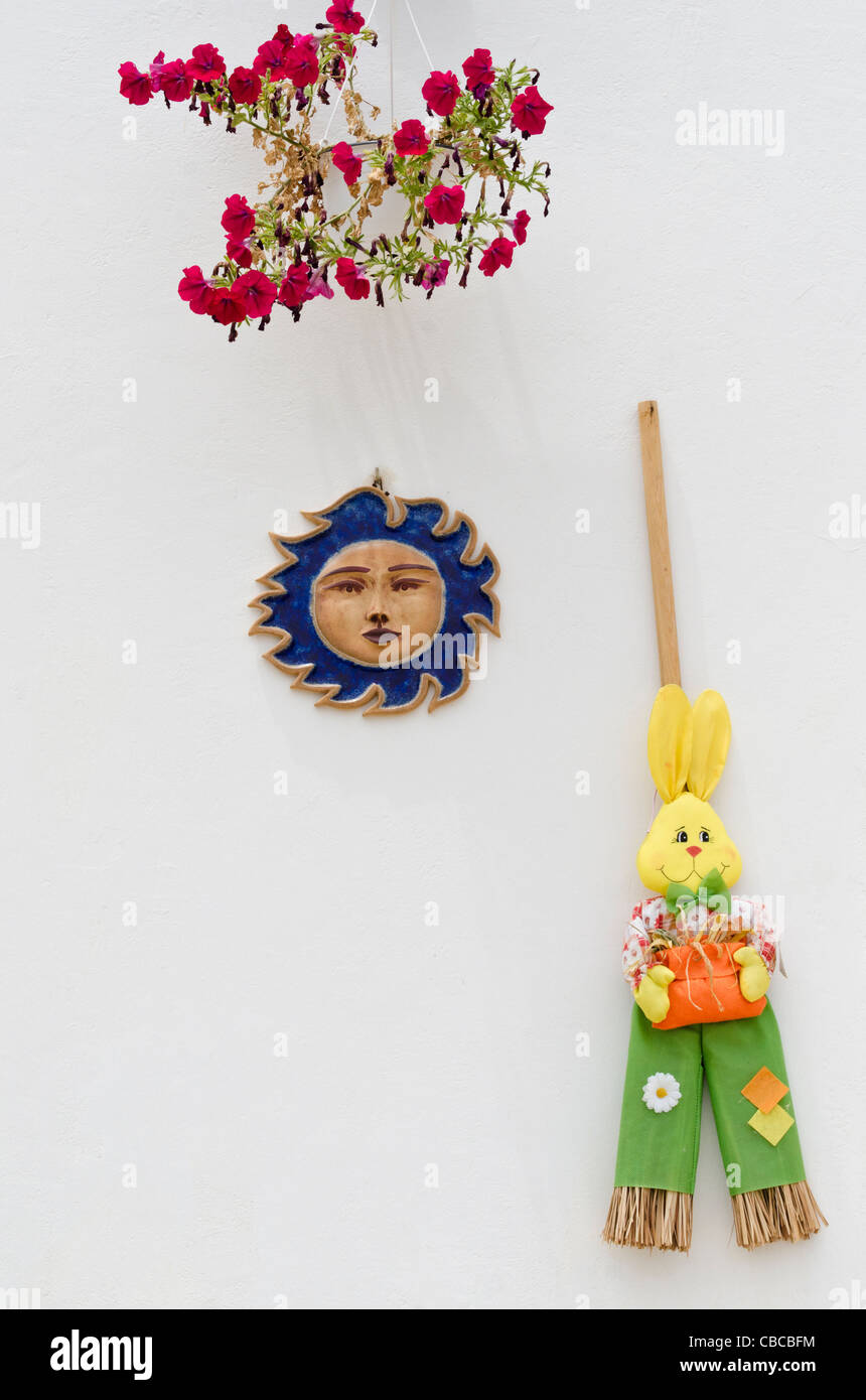 Exterior wall decoration, Greece Stock Photo - Alamy