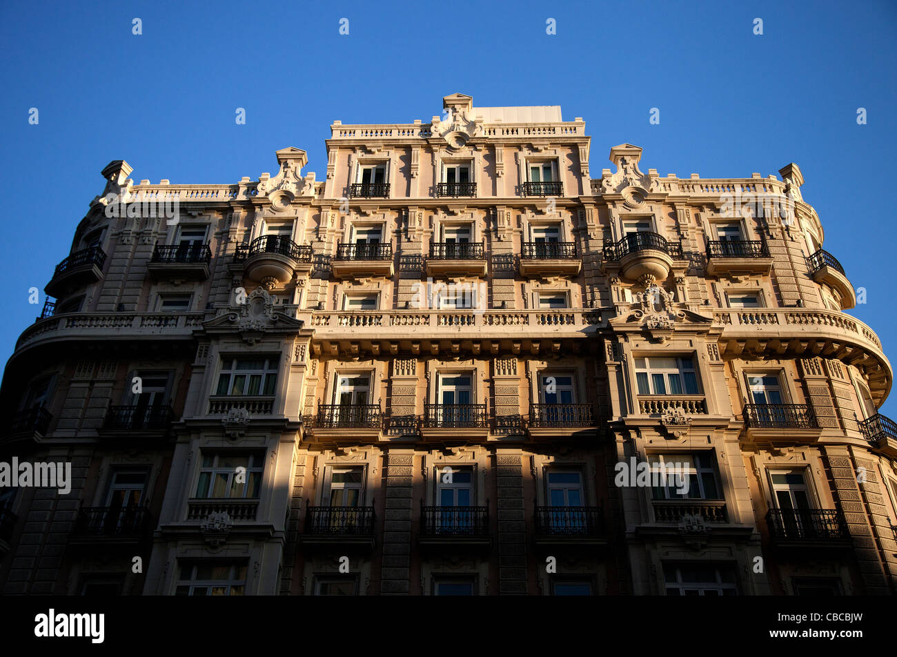 Old building in Madrid, Spain Stock Photo - Alamy