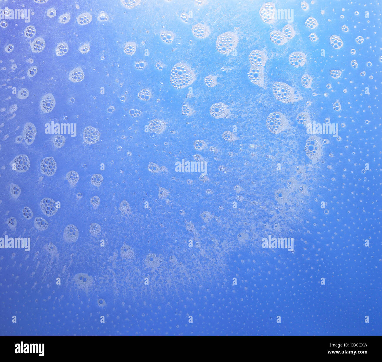 abstract wet blue background with soap bubble conglomerations Stock ...