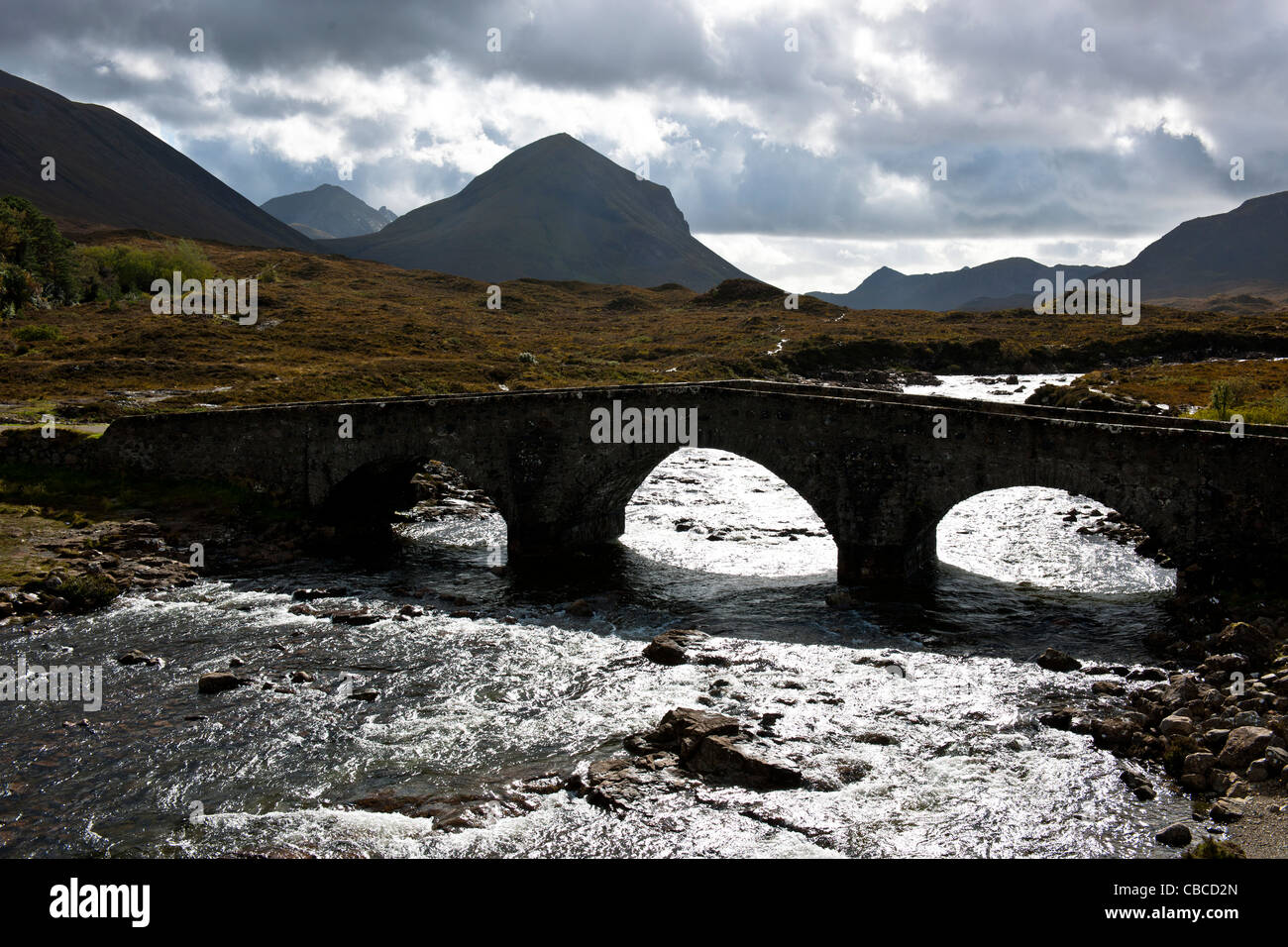 The Red Cuillin Hills, Mountains,Sligachan Bridge ,Sgurr Nan Gillean ...