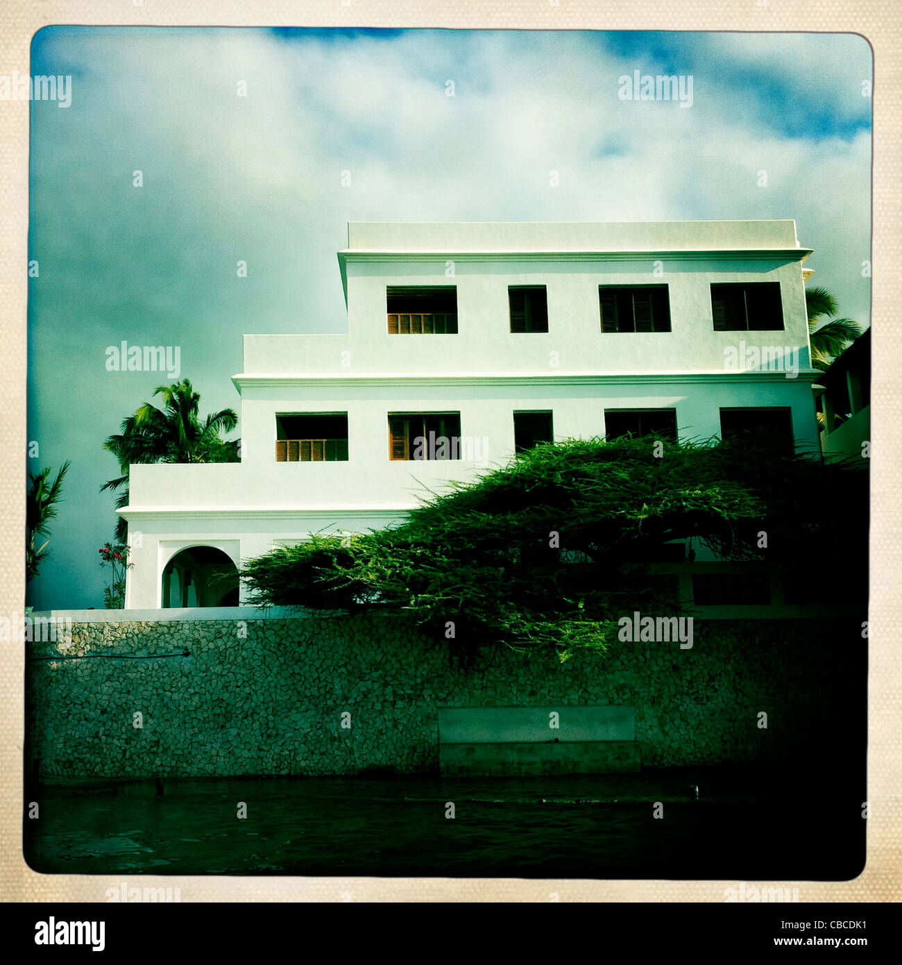 Detail Of A Lamu House And Windows In The Wall, Lamu, Kenya Stock Photo ...