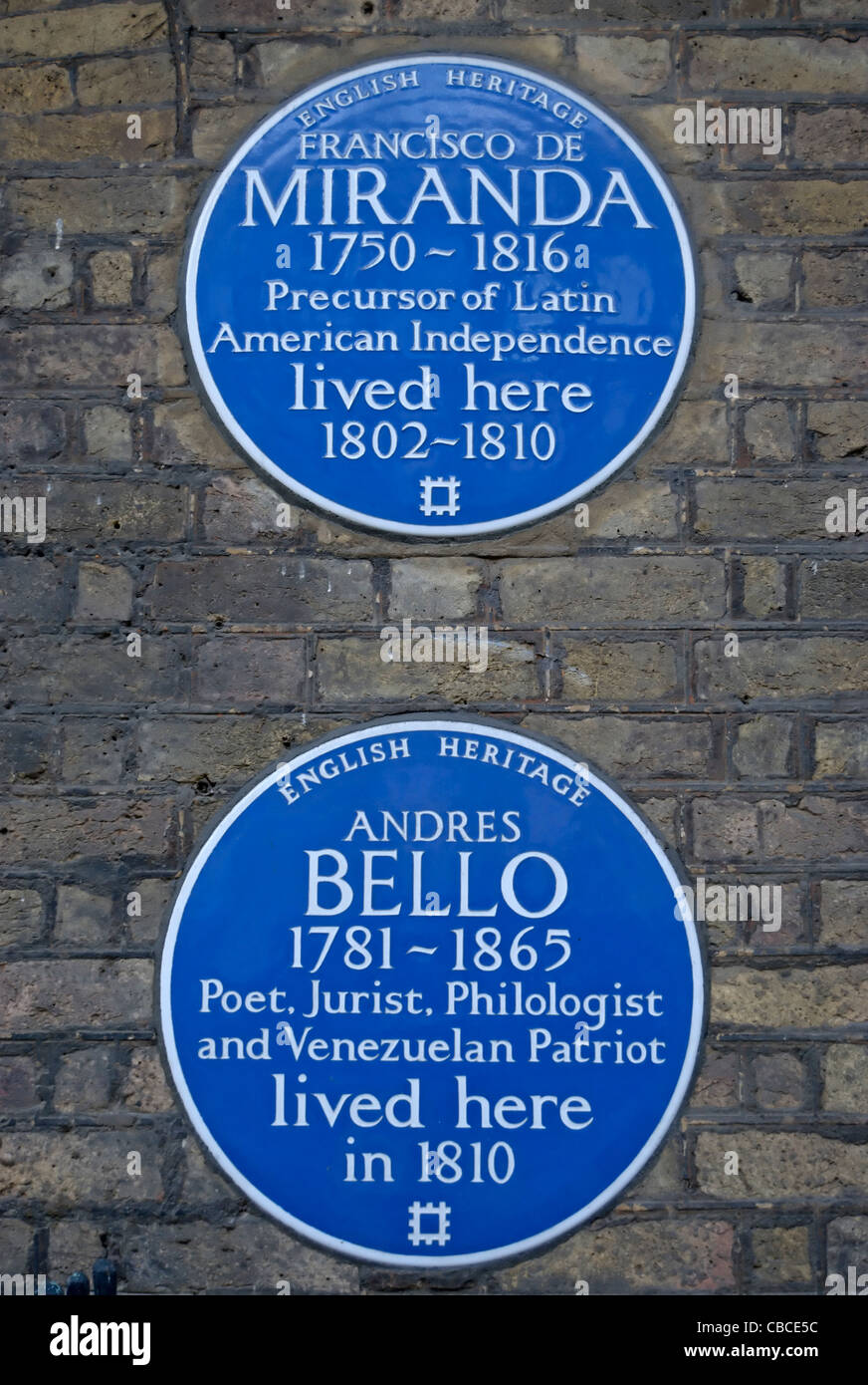 Heritage blue plaques hi-res stock photography and images - Alamy