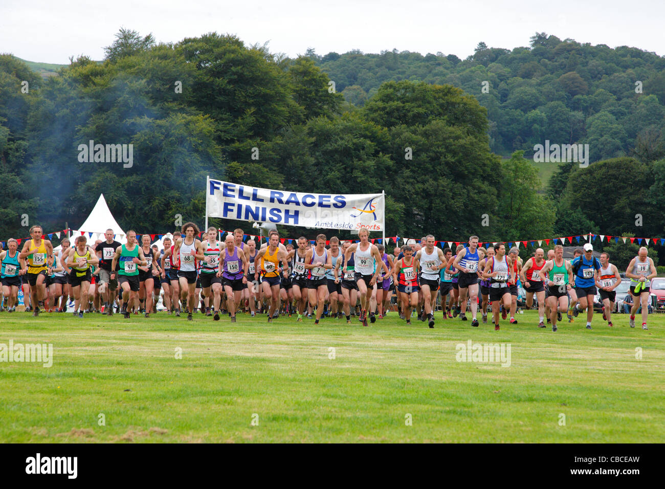 Fell Race Start 2011 at Ambleside Sports, The Lake District, Cumbria ...