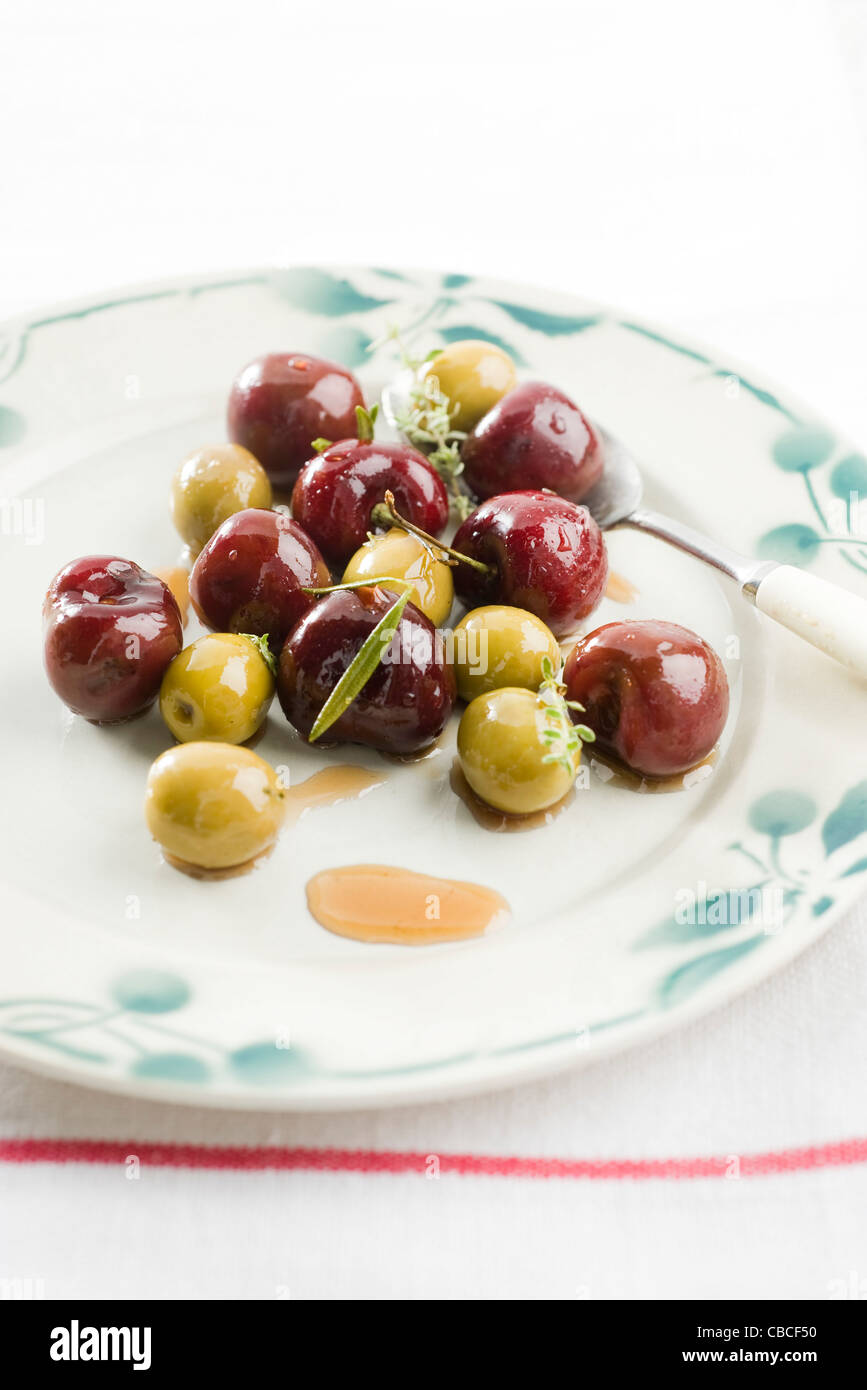 Overhead view brown olives hi-res stock photography and images - Alamy