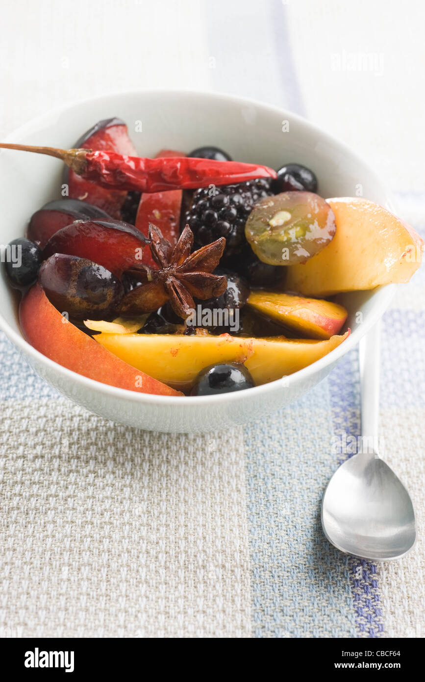 Spiced fruit salad Stock Photo - Alamy