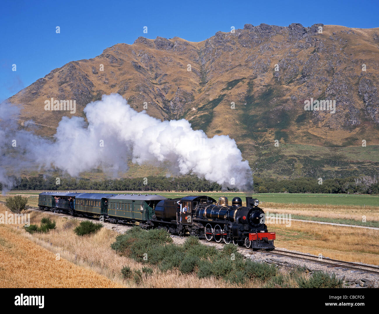 The Kingston Flyer - Historic Steam Train seen leaving Fairlight ...