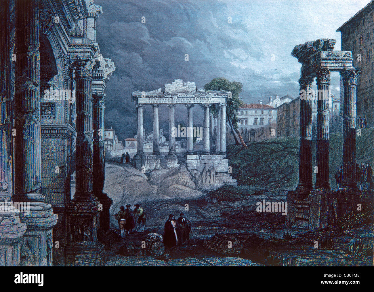 Roman forum illustration hi-res stock photography and images - Alamy