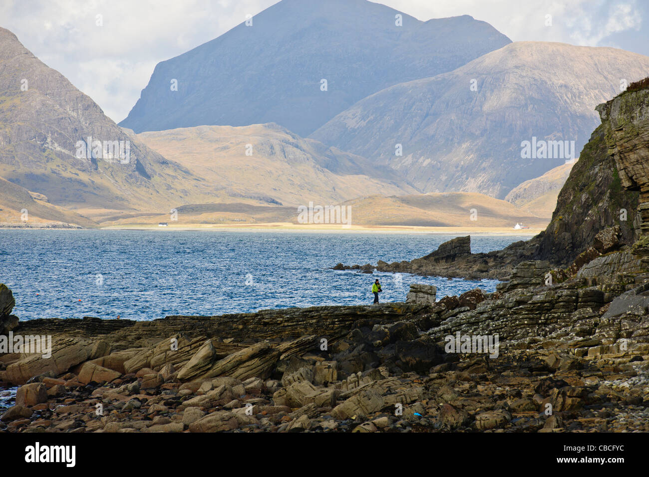 Elgol Harbour,Sgurr Alasdair,Ceann Na Beinne,Mountain,The Cuillin Hills ...