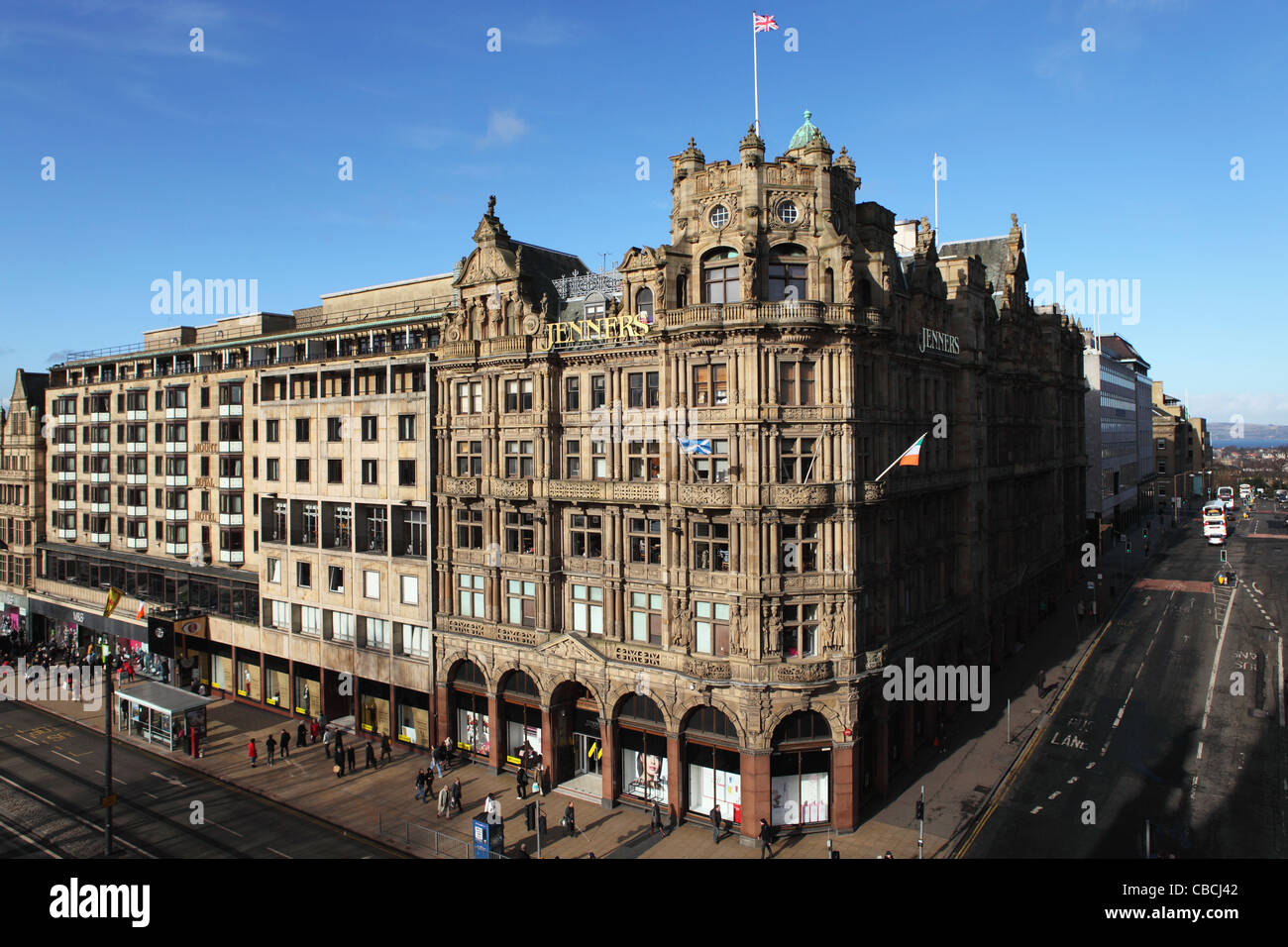 Jenners department store on Princes Street in Edinburgh, Scotland Stock ...